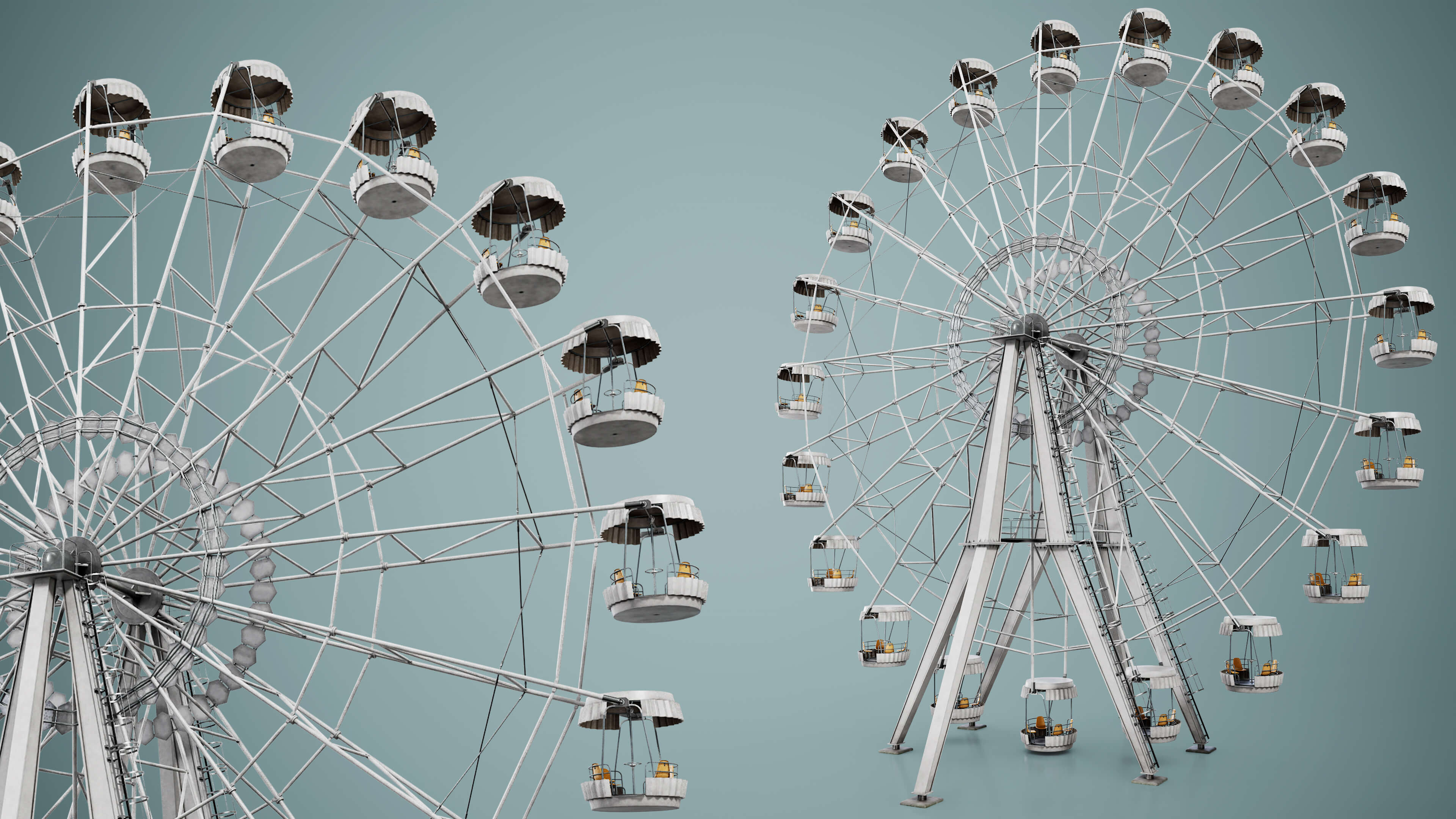 Painted Ferris Wheel - 3D Model by iQuon