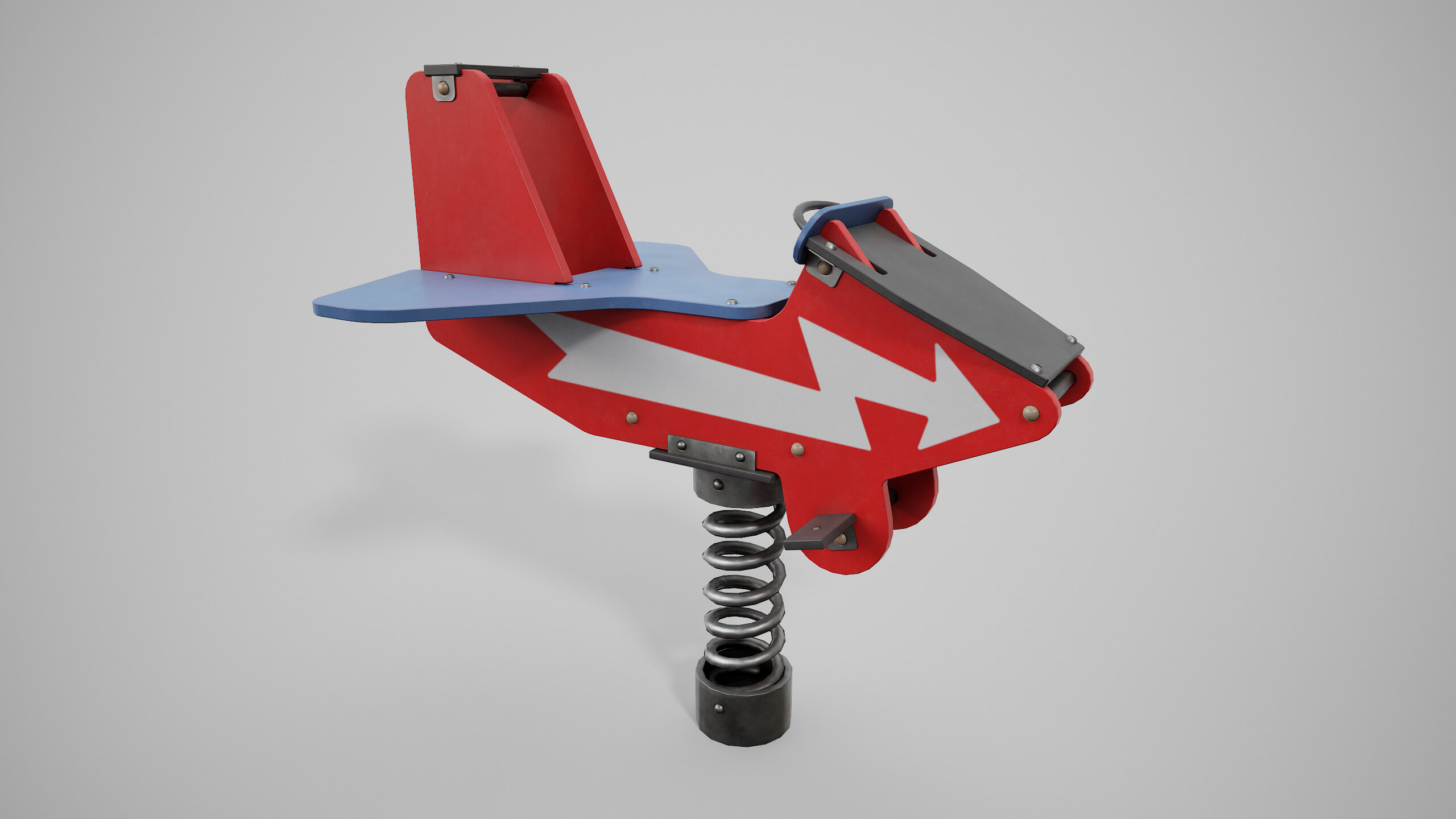 Painted Playground Airplane - 3D Model by iQuon