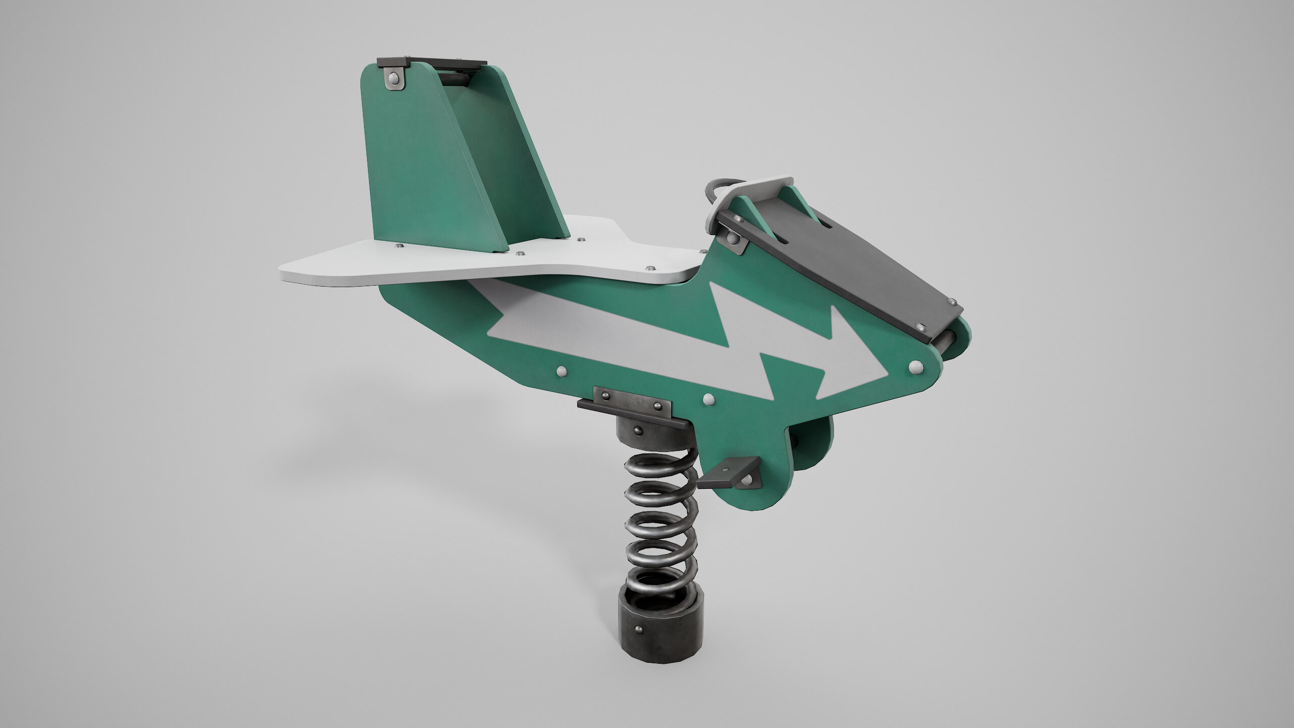 Painted Playground Airplane - 3D Model by iQuon