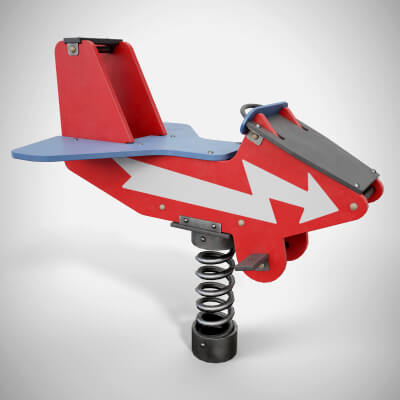 Painted Playground Airplane - 3D Model by iQuon
