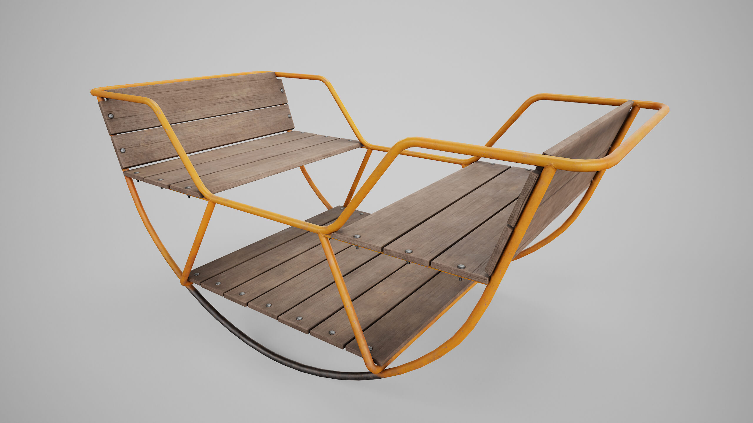Painted Playground Balancer Boat - 3D Model by iQuon