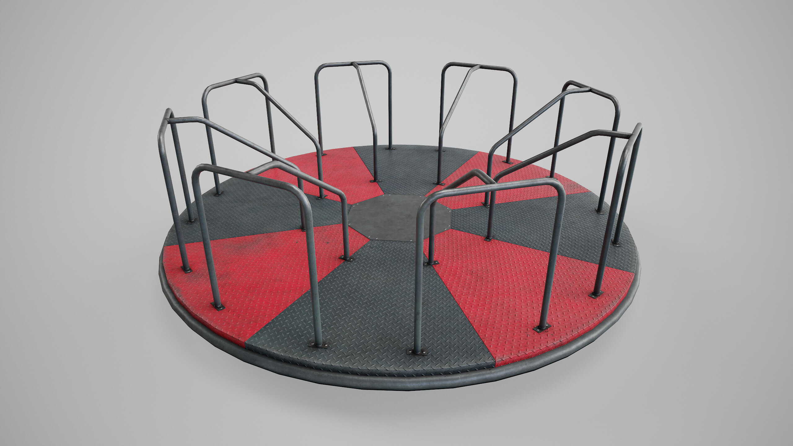 Painted Playground Carousel 2 - 3D Model by iQuon