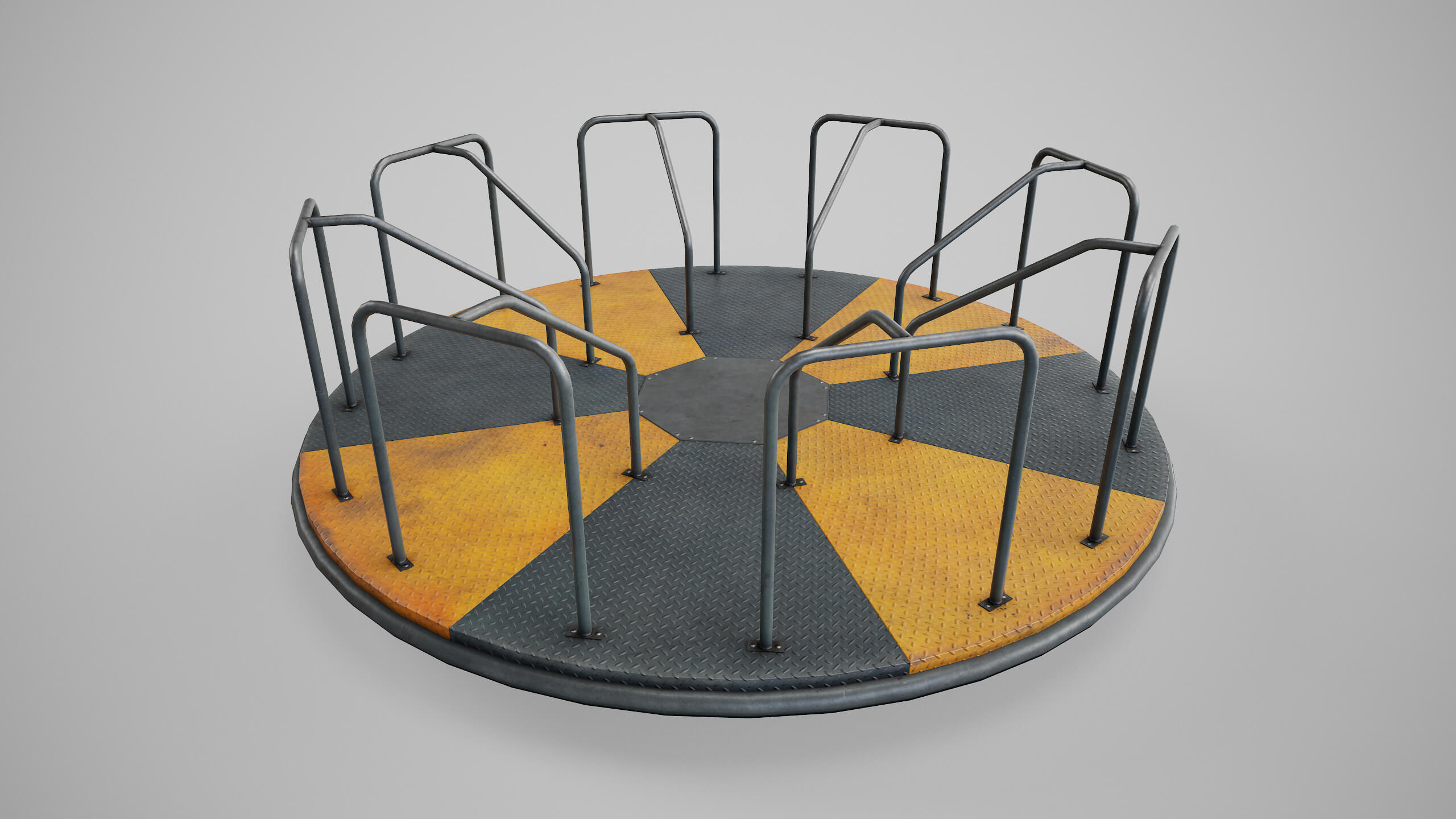 Painted Playground Carousel 2 - 3D Model by iQuon