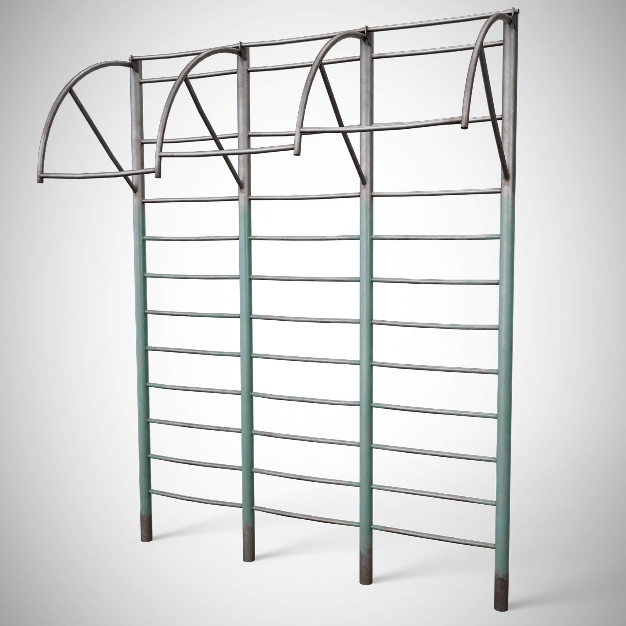 Painted Playground Horizontal Bar - 3D Model by iQuon