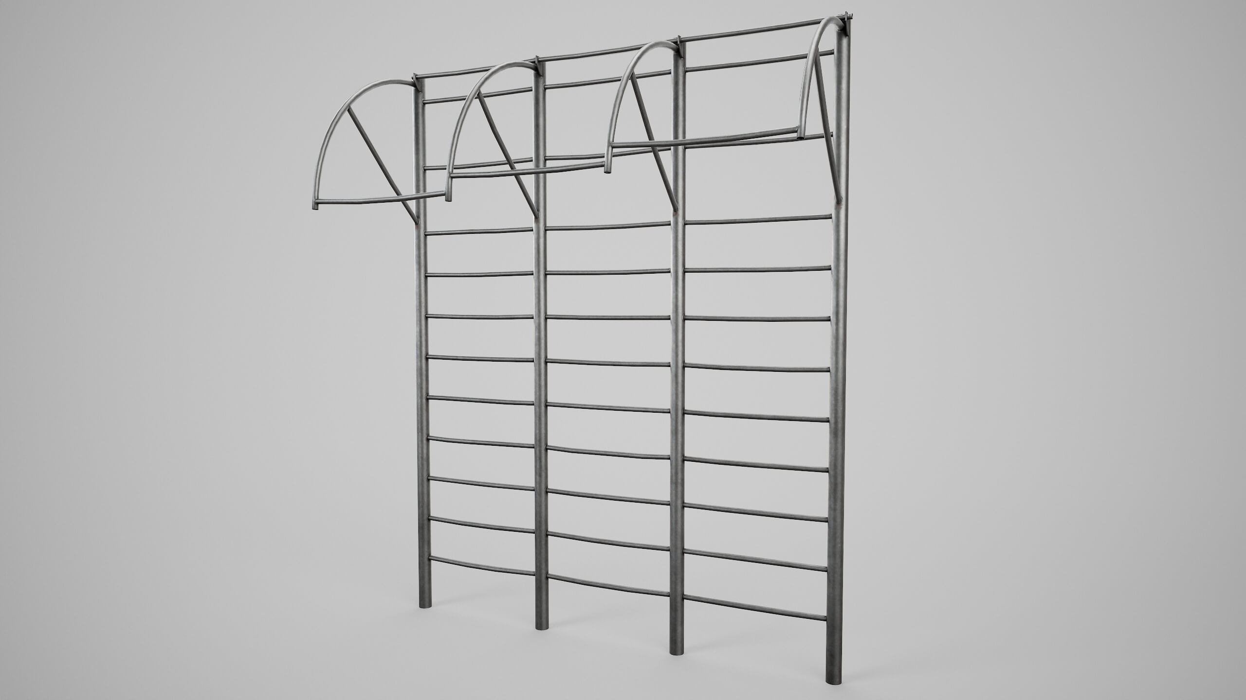 Painted Playground Horizontal Bar - 3D Model by iQuon