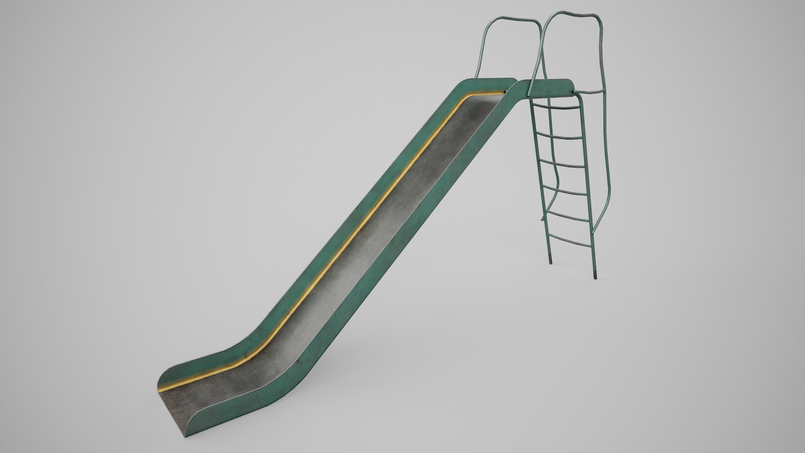 Painted Playground Slide - 3D Model by iQuon