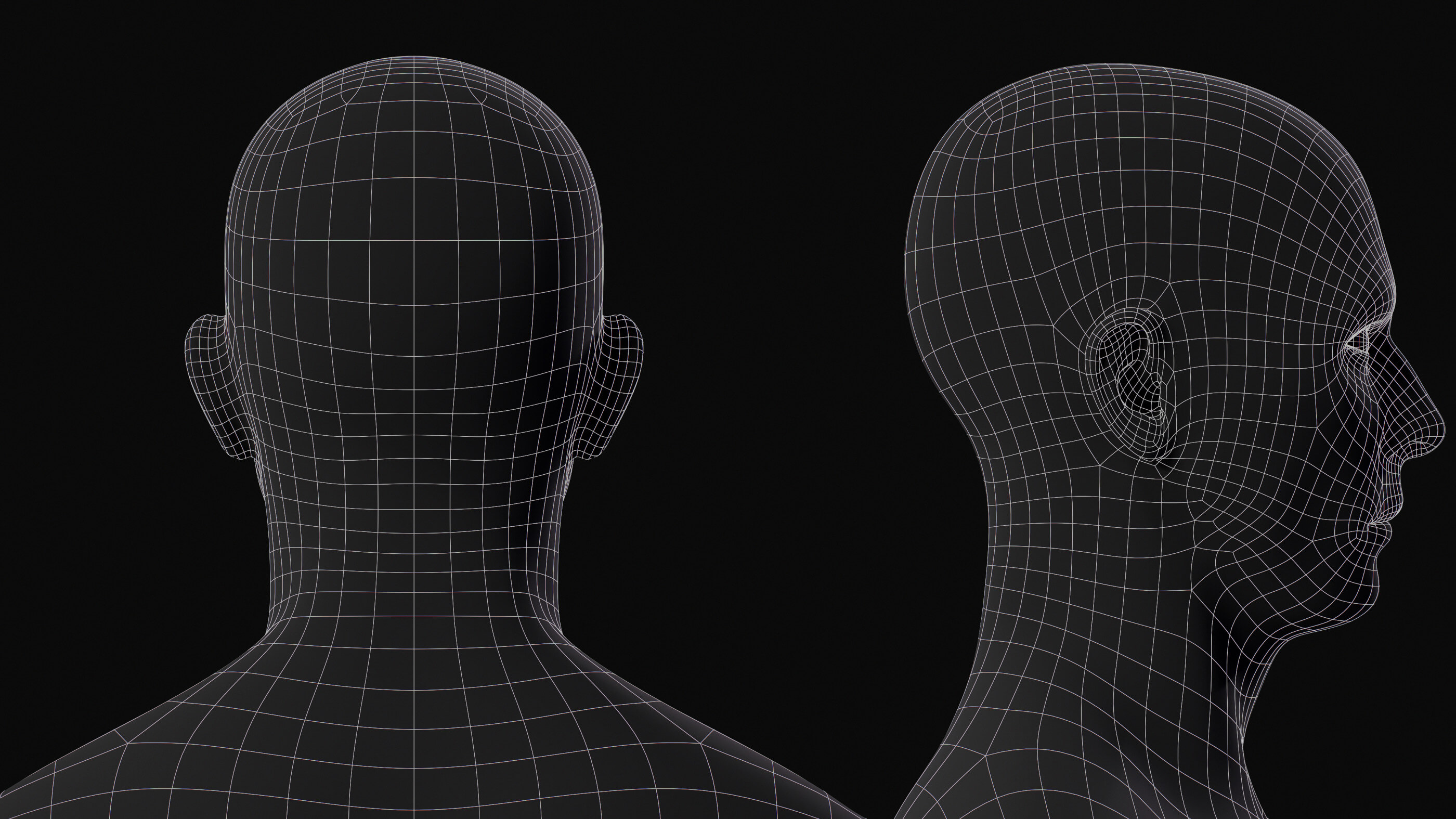 Athletic Man Body Base Mesh - 3D Model by iQuon