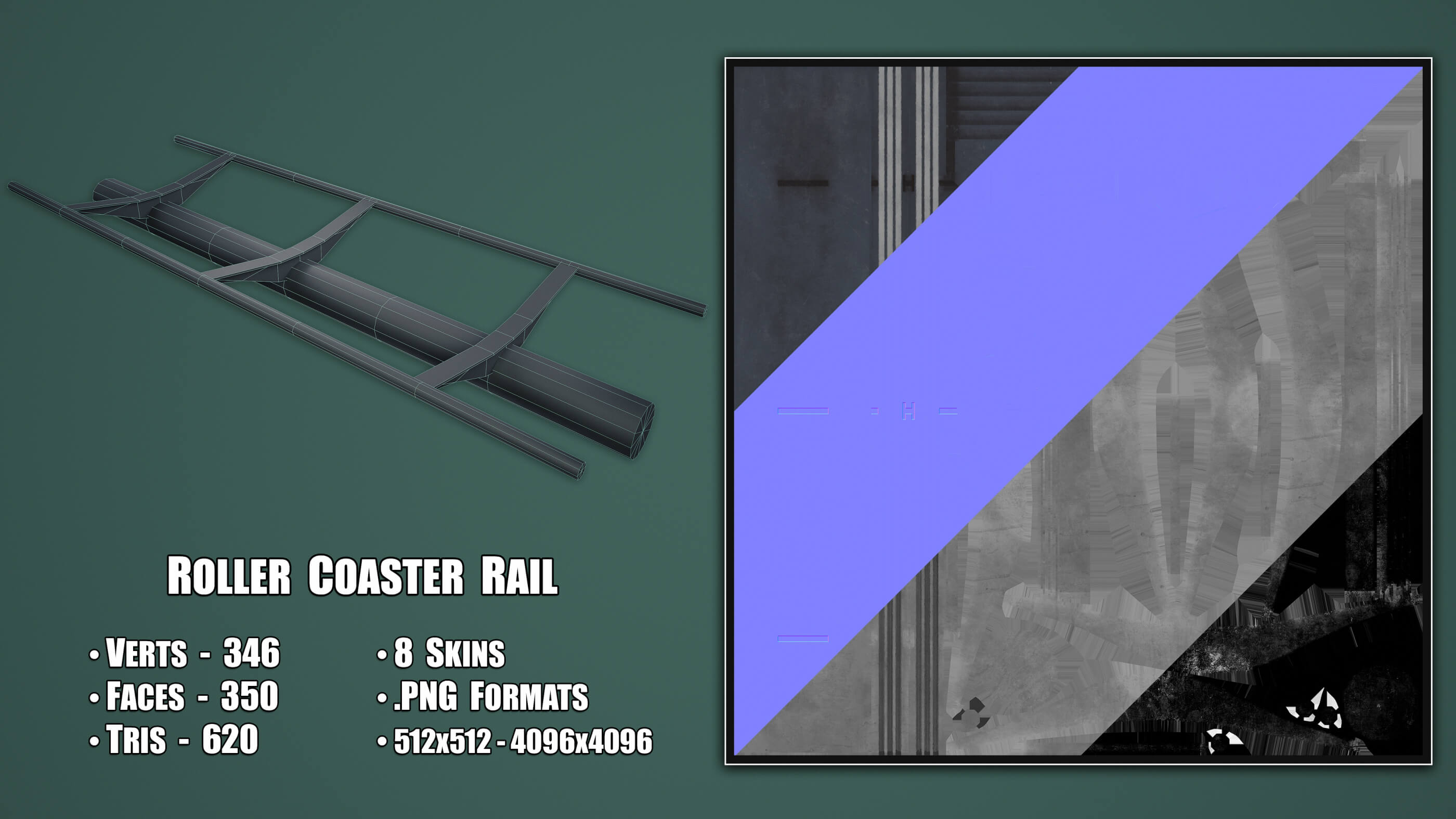 Roller Coaster Cart - 3D Model by iQuon
