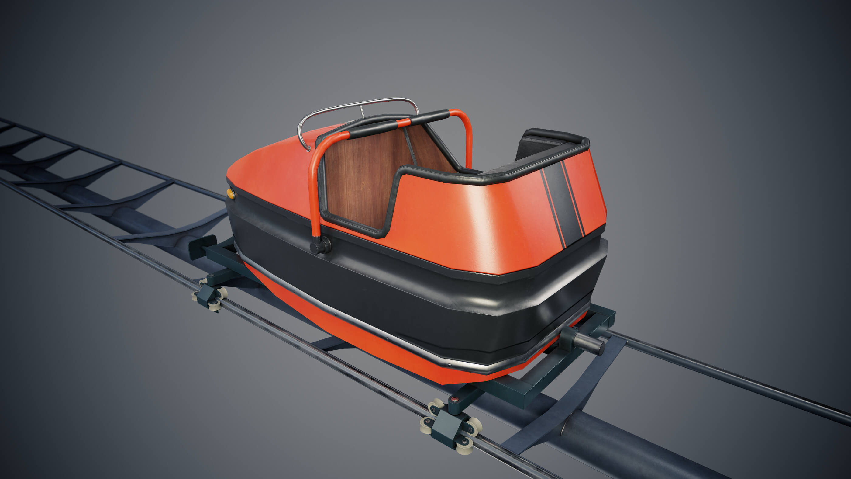 Roller Coaster Cart - 3D Model by iQuon