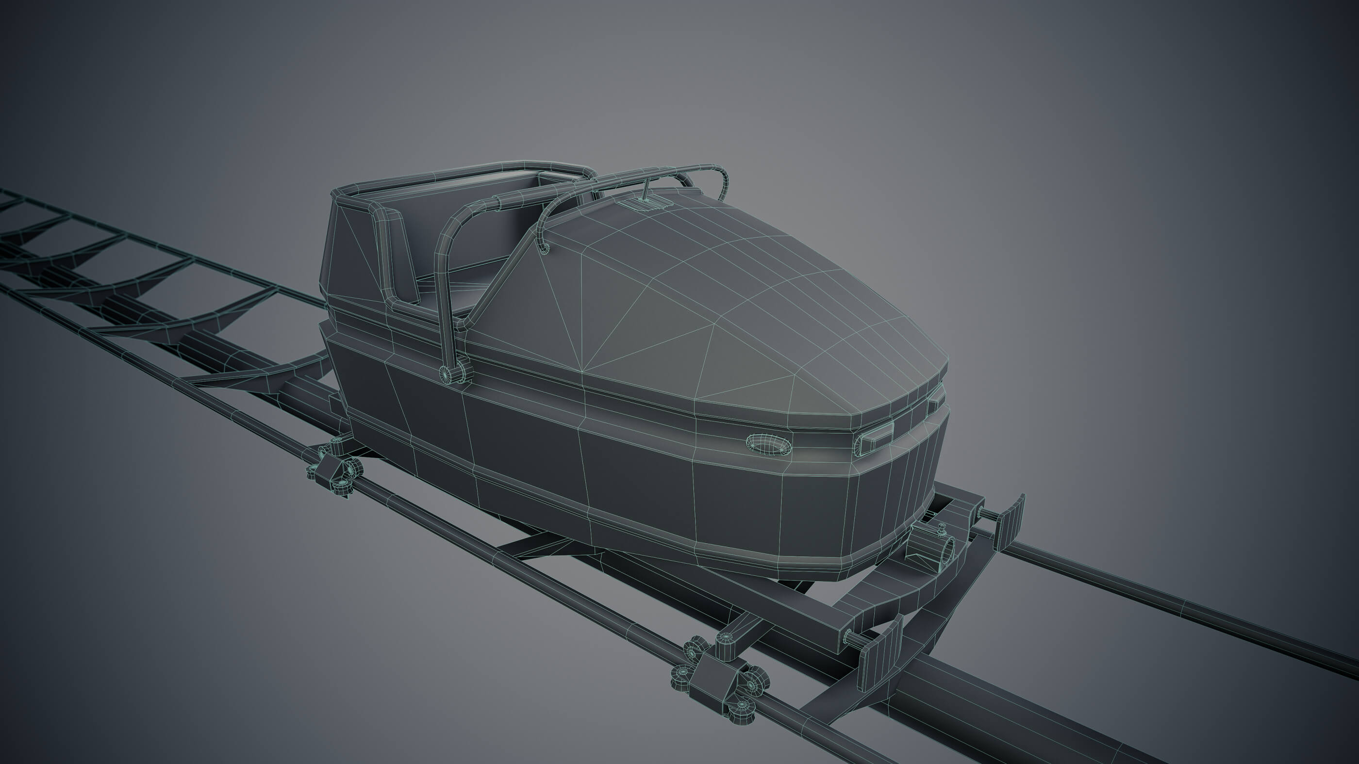 Roller Coaster Cart - 3D Model by iQuon