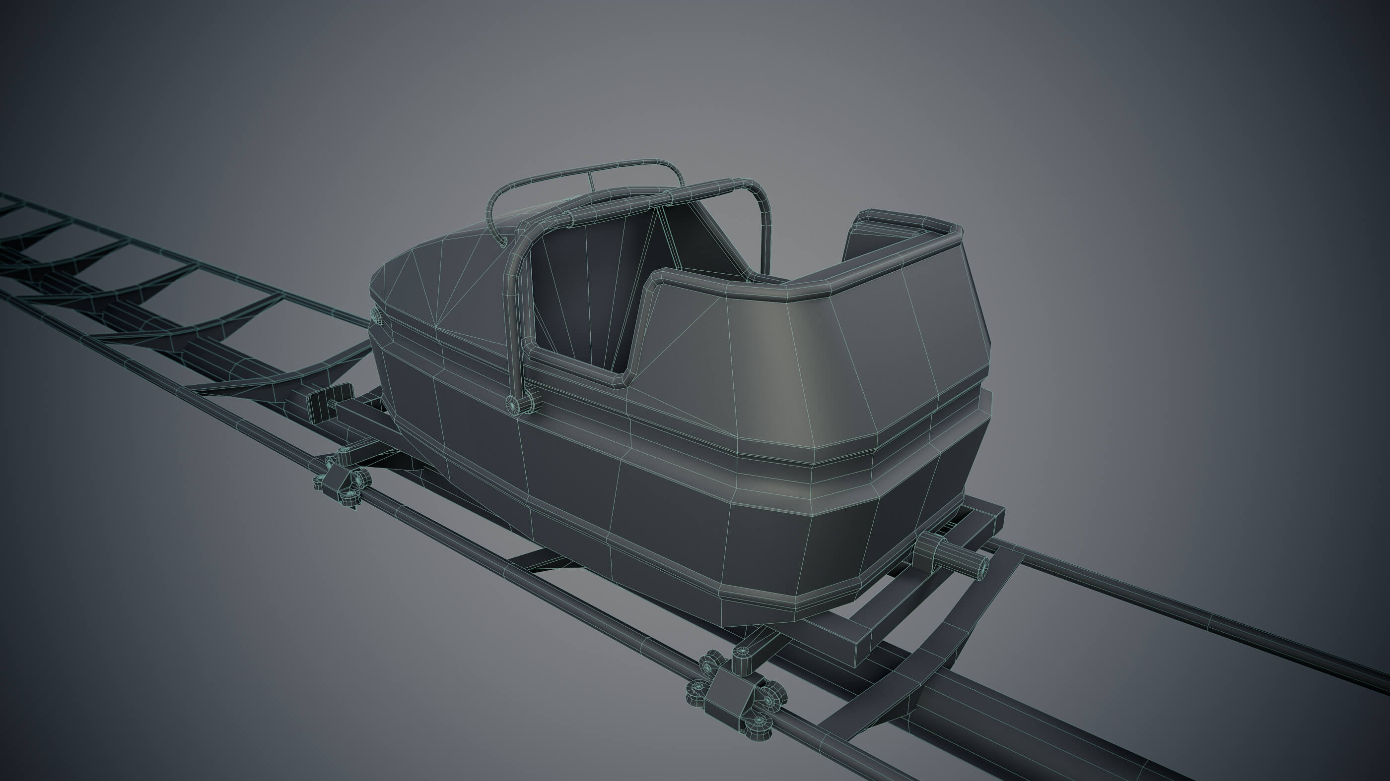 Roller Coaster Cart - 3D Model by iQuon