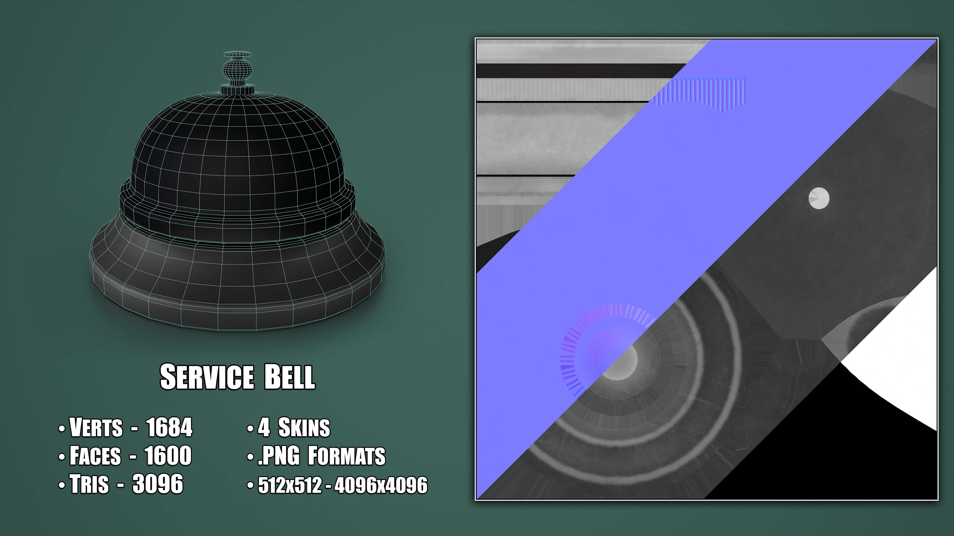 Service Bell - 3D Model by iQuon