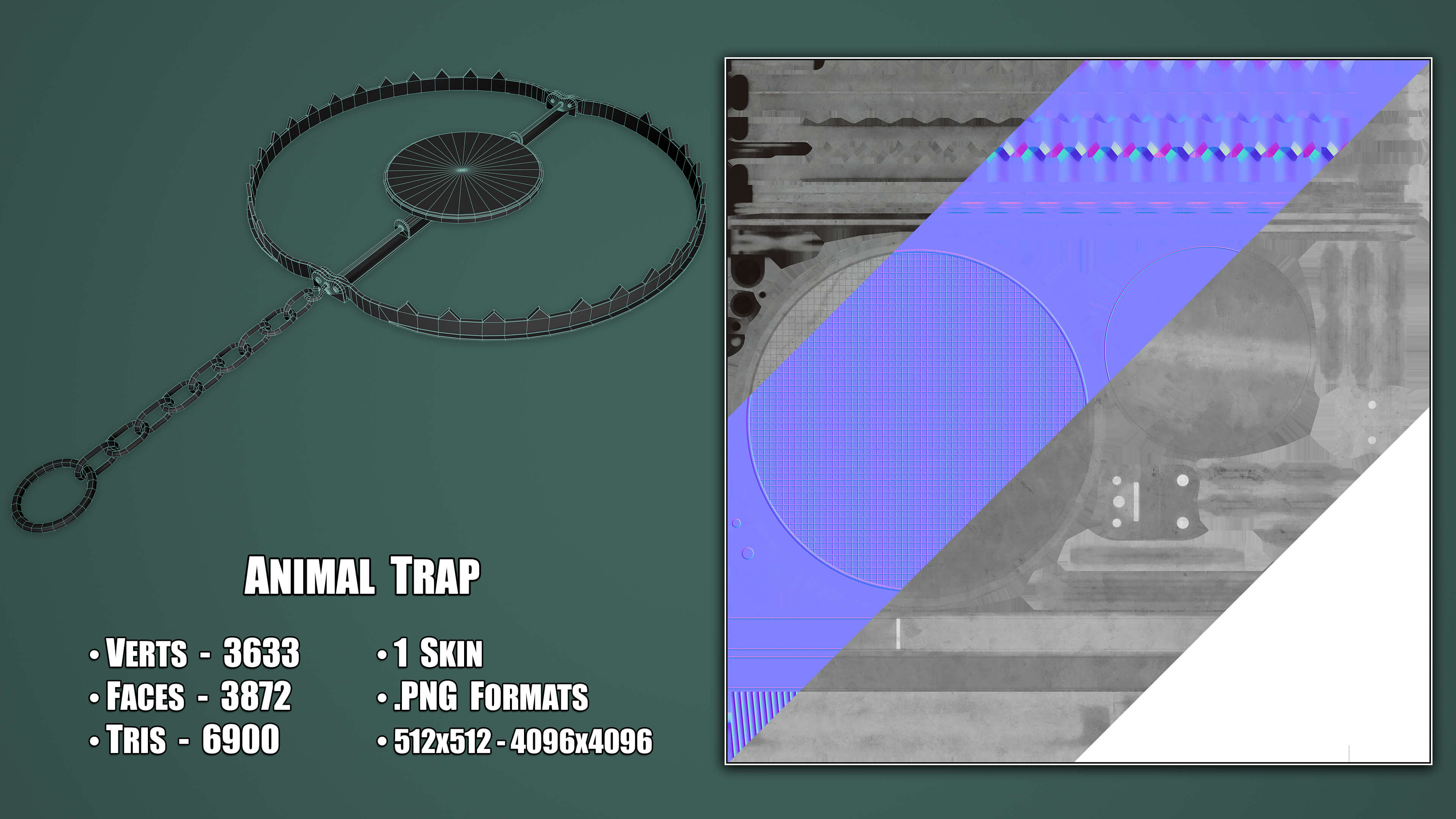 Set of 2 Animal Trap - 3D Model by iQuon