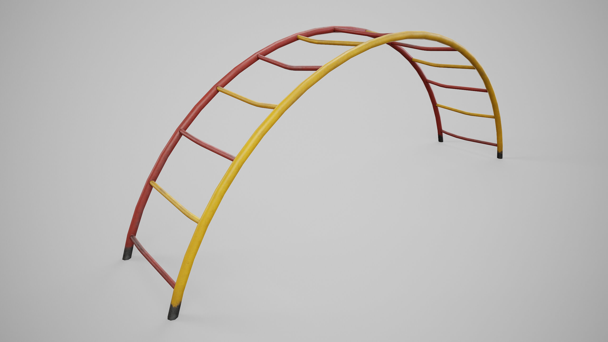 Set of 2 Painted Playground Monkey Bars - 3D Model by iQuon