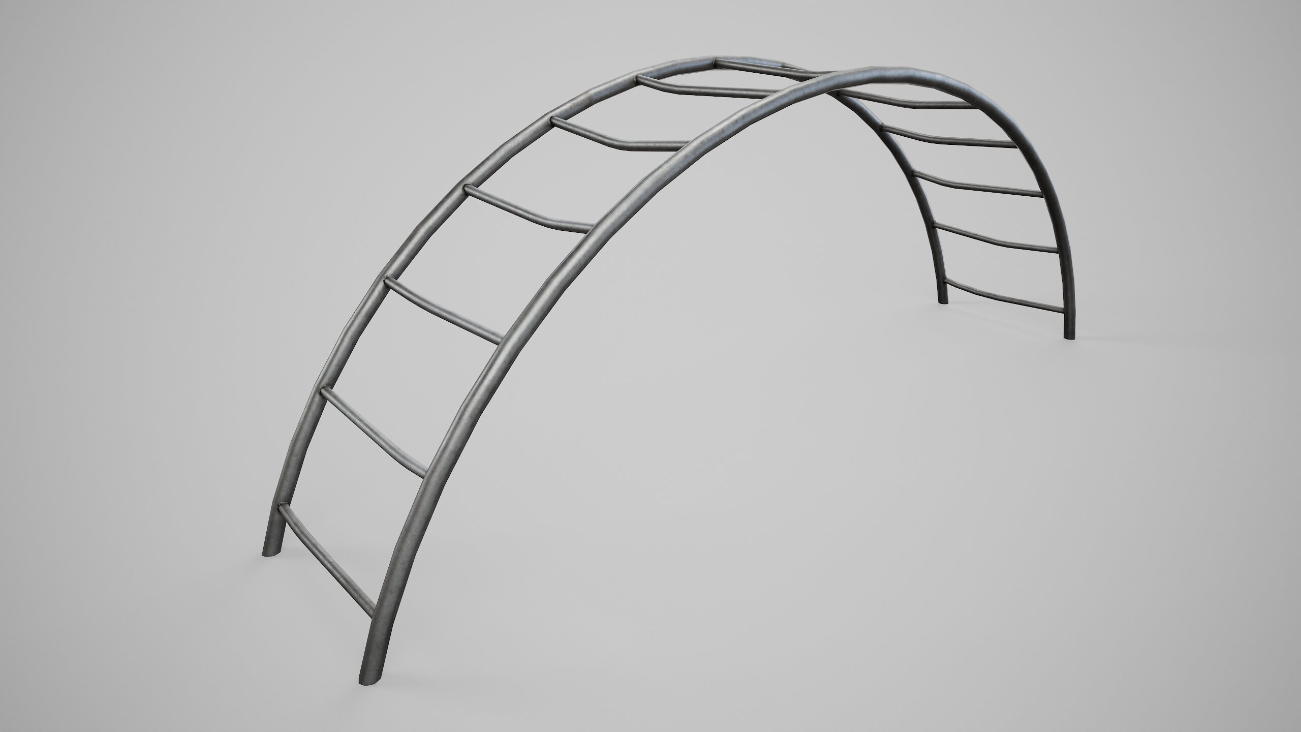 Set of 2 Painted Playground Monkey Bars - 3D Model by iQuon