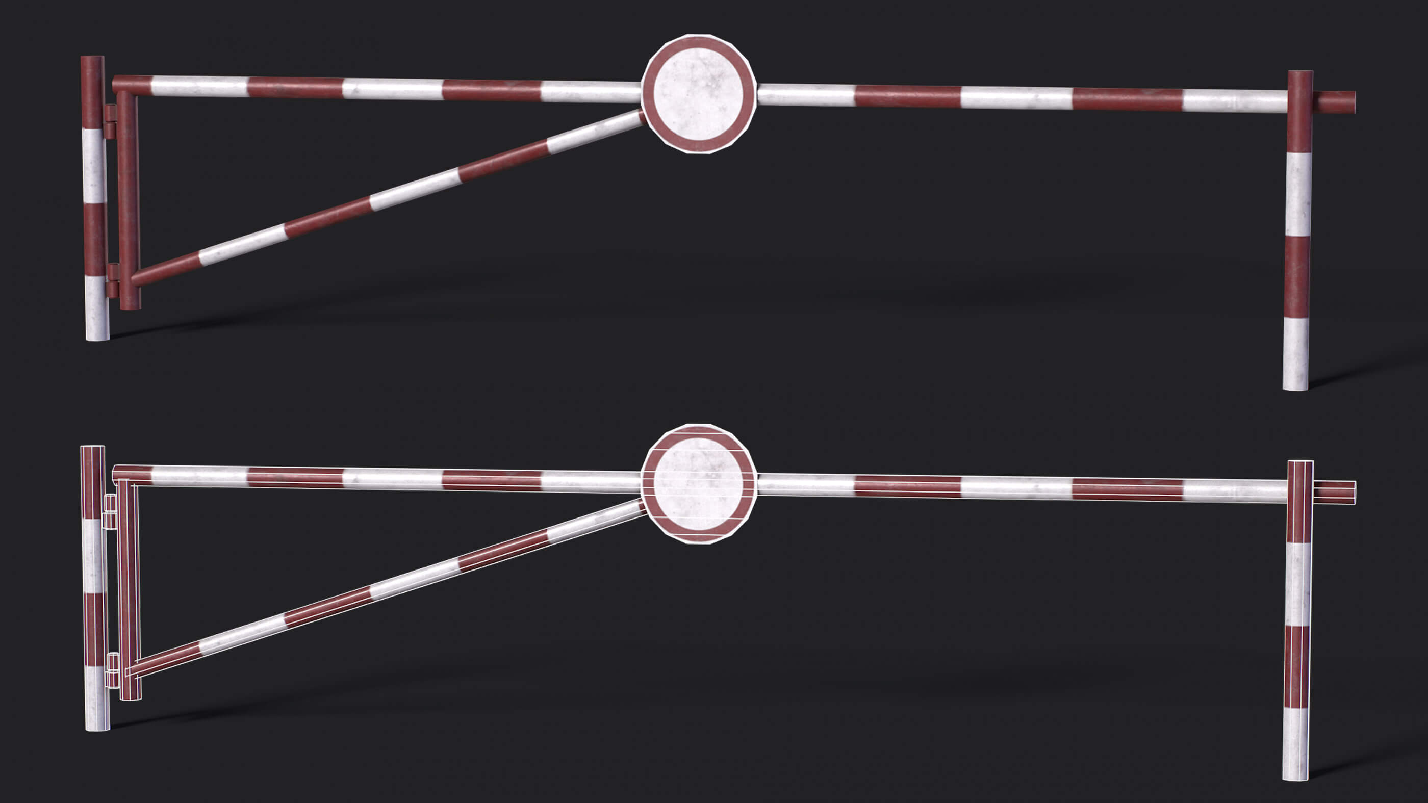 Set of 5 Barriers - 3D Model by iQuon