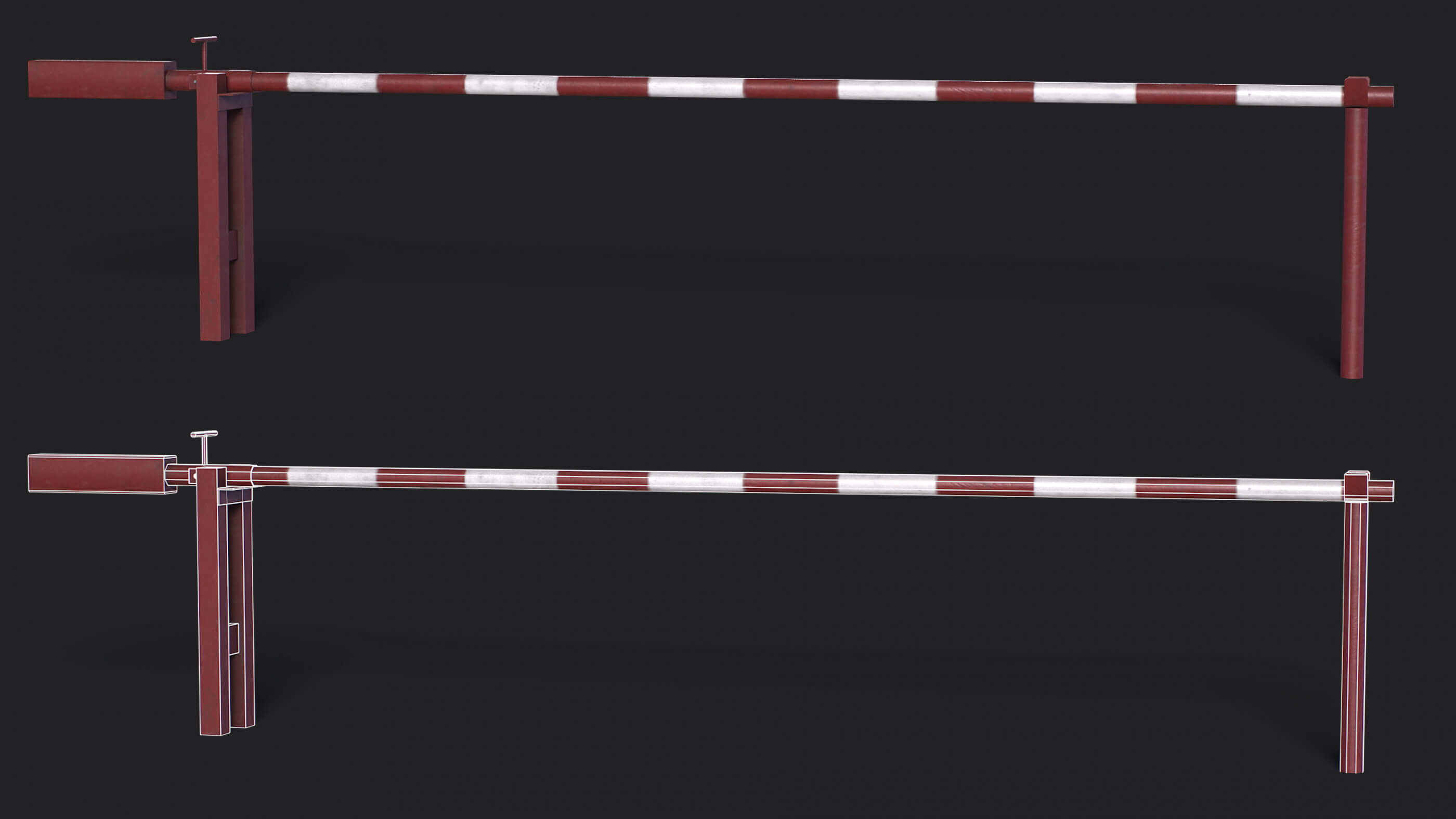 Set of 5 Barriers - 3D Model by iQuon