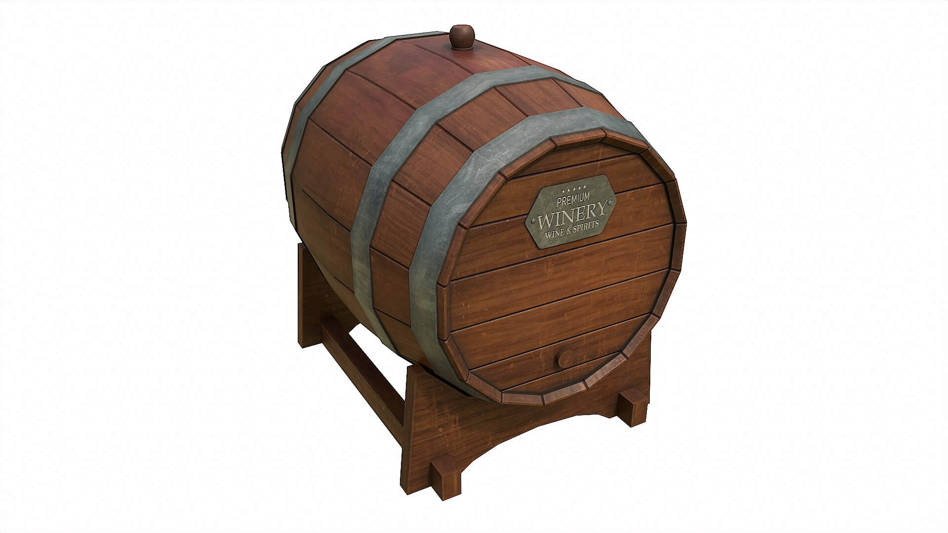 Set of 6 Medieval Wooden Barrels and Buckets - 3D Model by iQuon