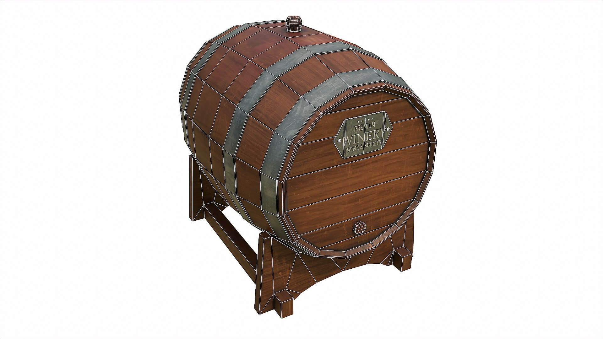 Set of 6 Medieval Wooden Barrels and Buckets - 3D Model by iQuon