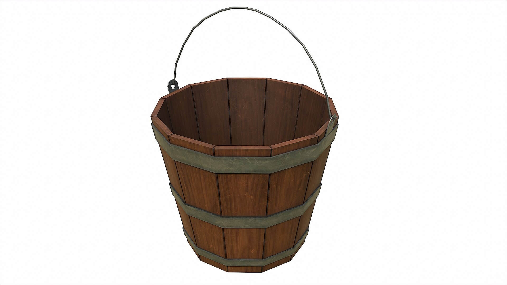 Set of 6 Medieval Wooden Barrels and Buckets - 3D Model by iQuon