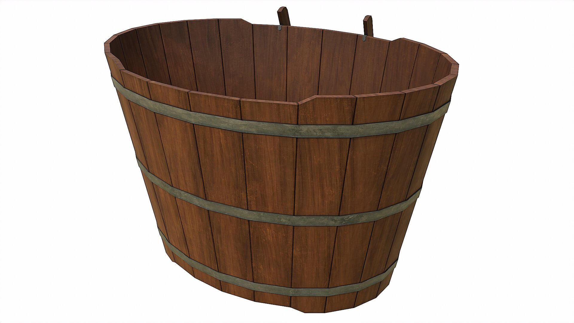 Set of 6 Medieval Wooden Barrels and Buckets - 3D Model by iQuon