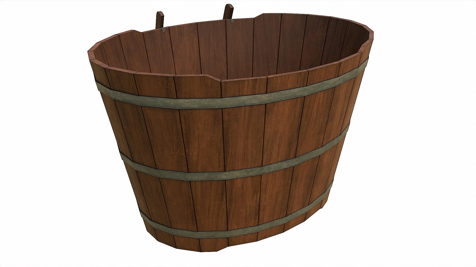 Set of 6 Medieval Wooden Barrels and Buckets - 3D Model by iQuon