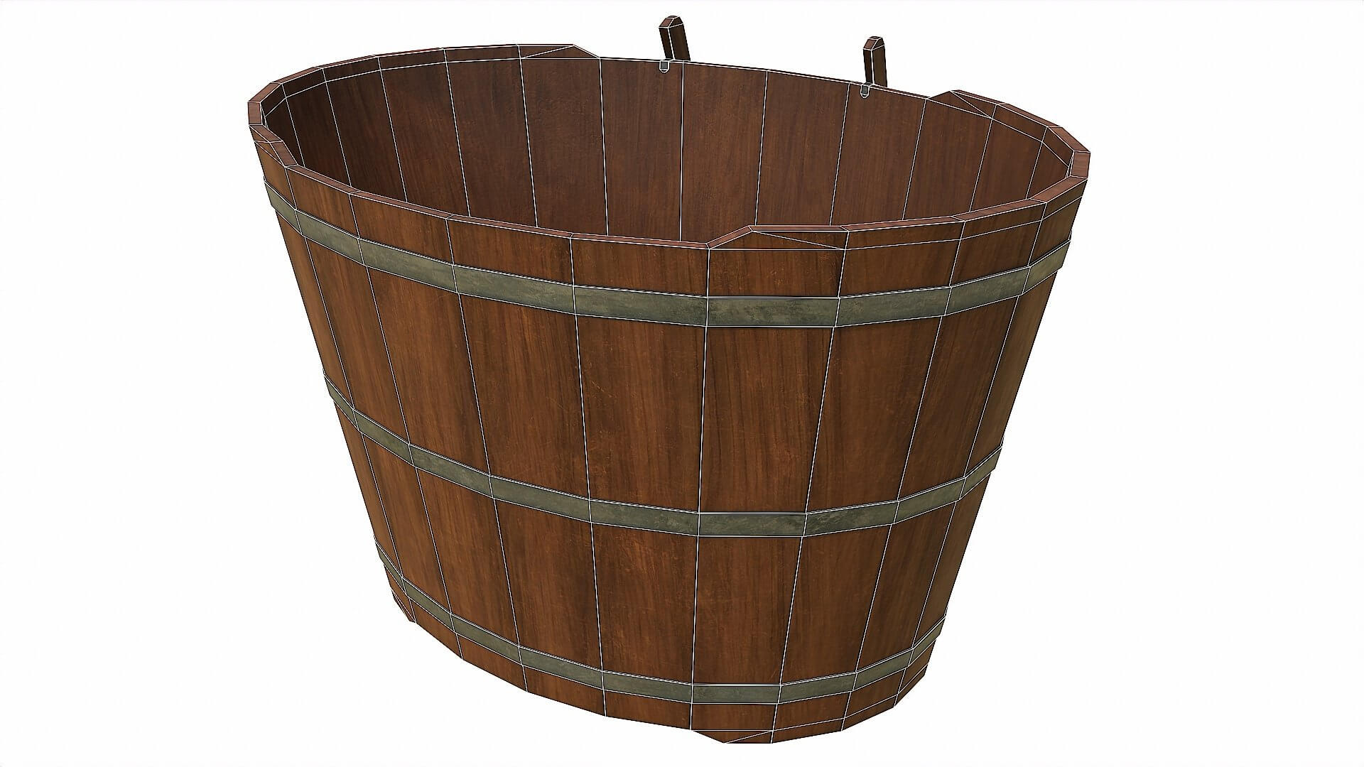 Set of 6 Medieval Wooden Barrels and Buckets - 3D Model by iQuon