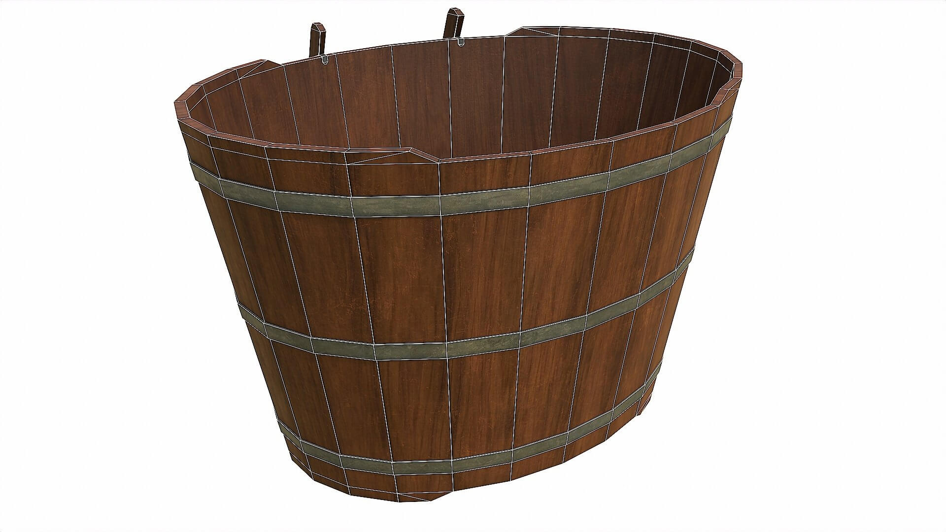 Set of 6 Medieval Wooden Barrels and Buckets - 3D Model by iQuon