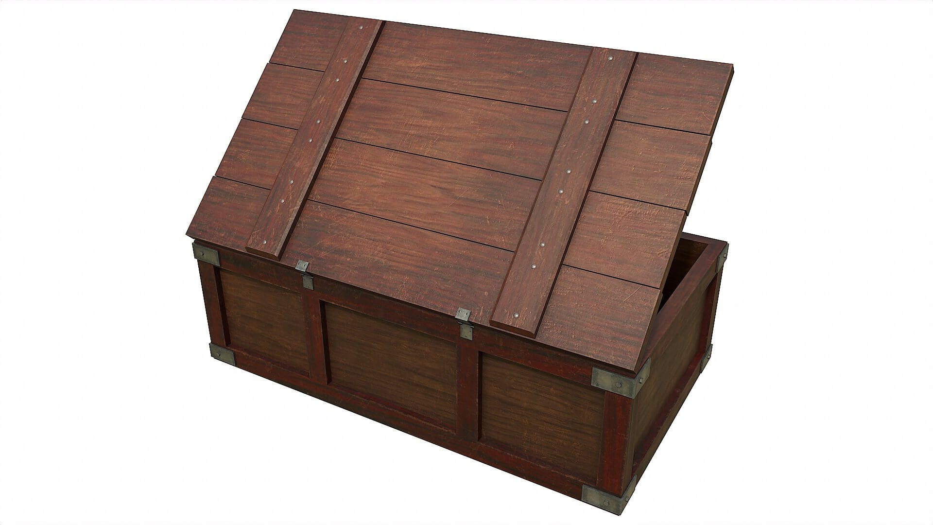 Set of 6 Medieval Wooden Chests and Crates - 3D Model by iQuon