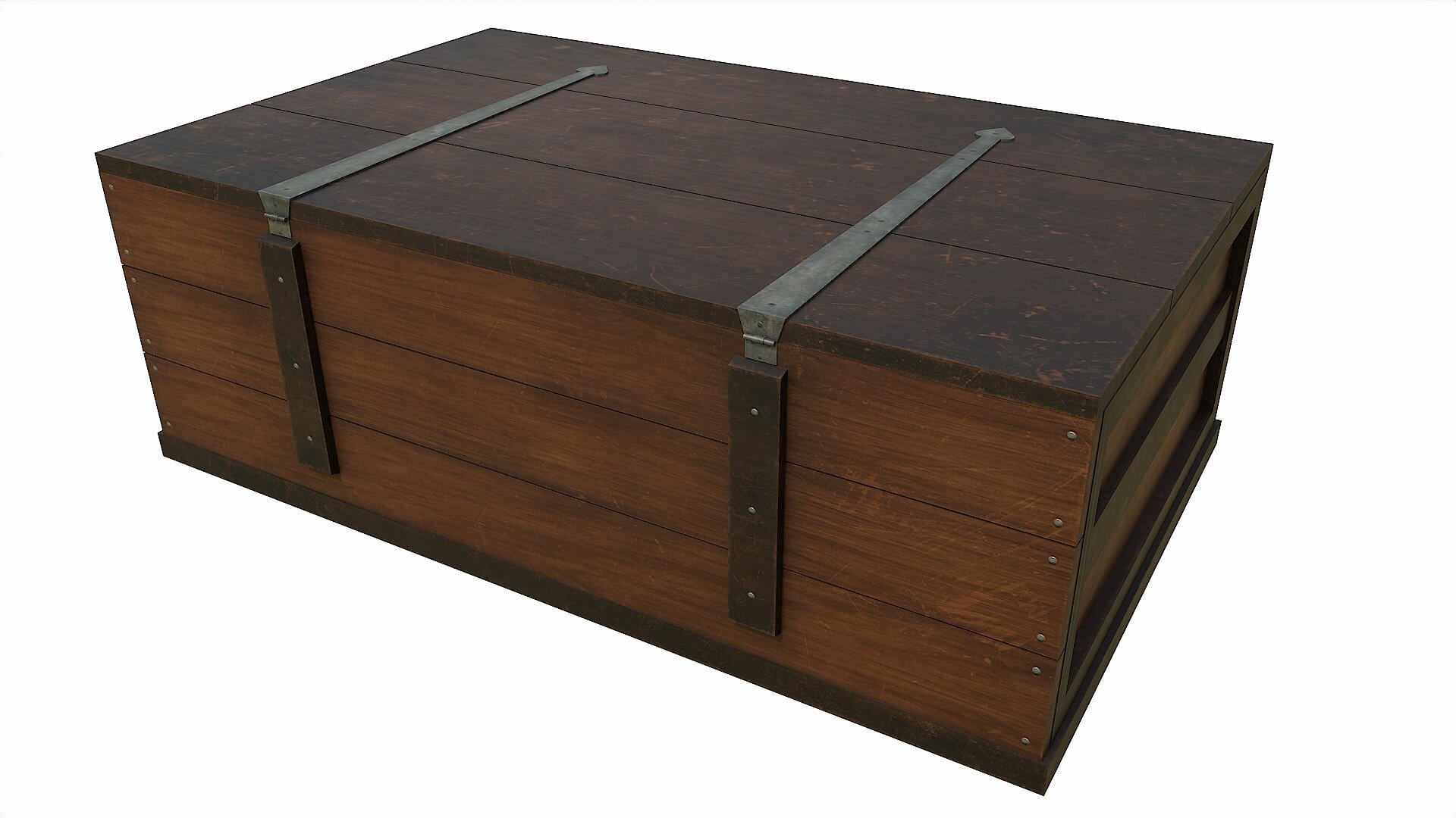 Set of 6 Medieval Wooden Chests and Crates - 3D Model by iQuon