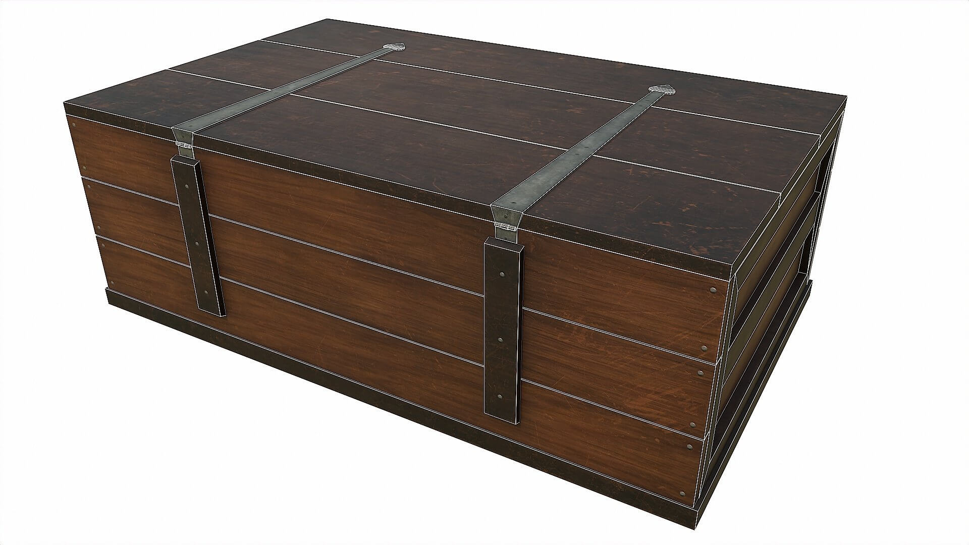 Set of 6 Medieval Wooden Chests and Crates - 3D Model by iQuon