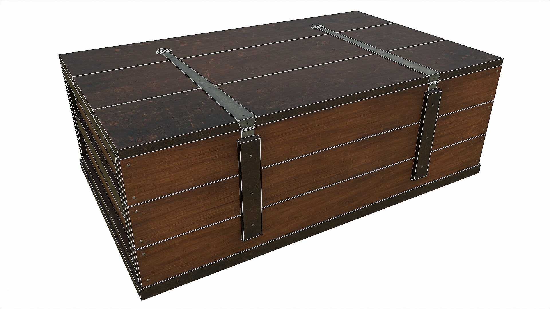 Set of 6 Medieval Wooden Chests and Crates - 3D Model by iQuon