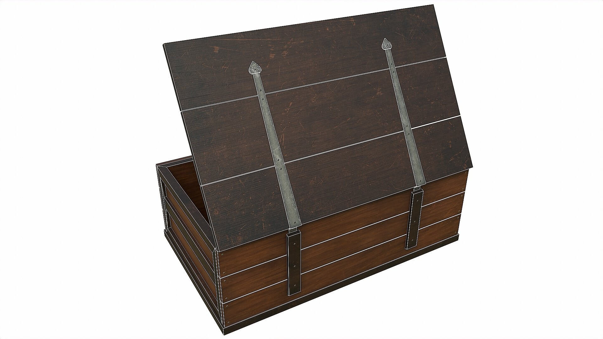 Set of 6 Medieval Wooden Chests and Crates - 3D Model by iQuon