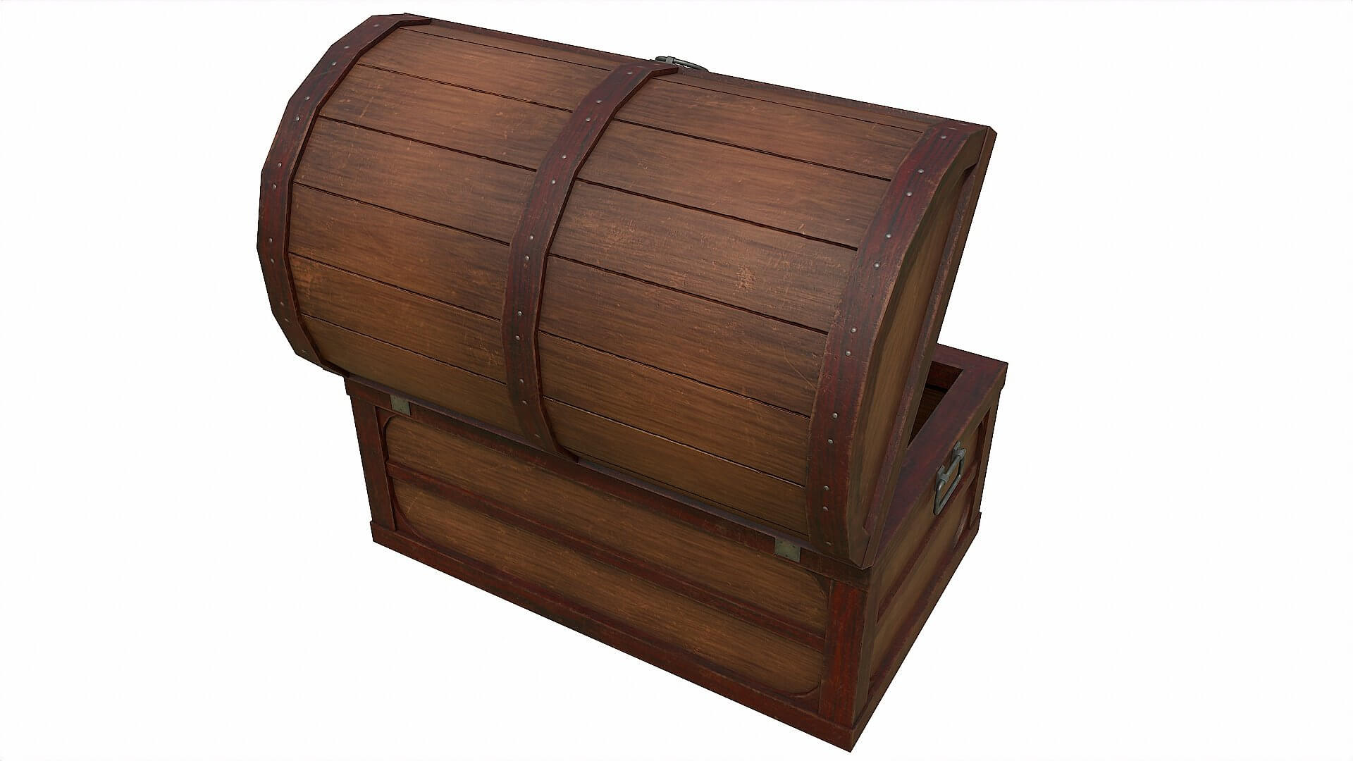 Set of 6 Medieval Wooden Chests and Crates - 3D Model by iQuon