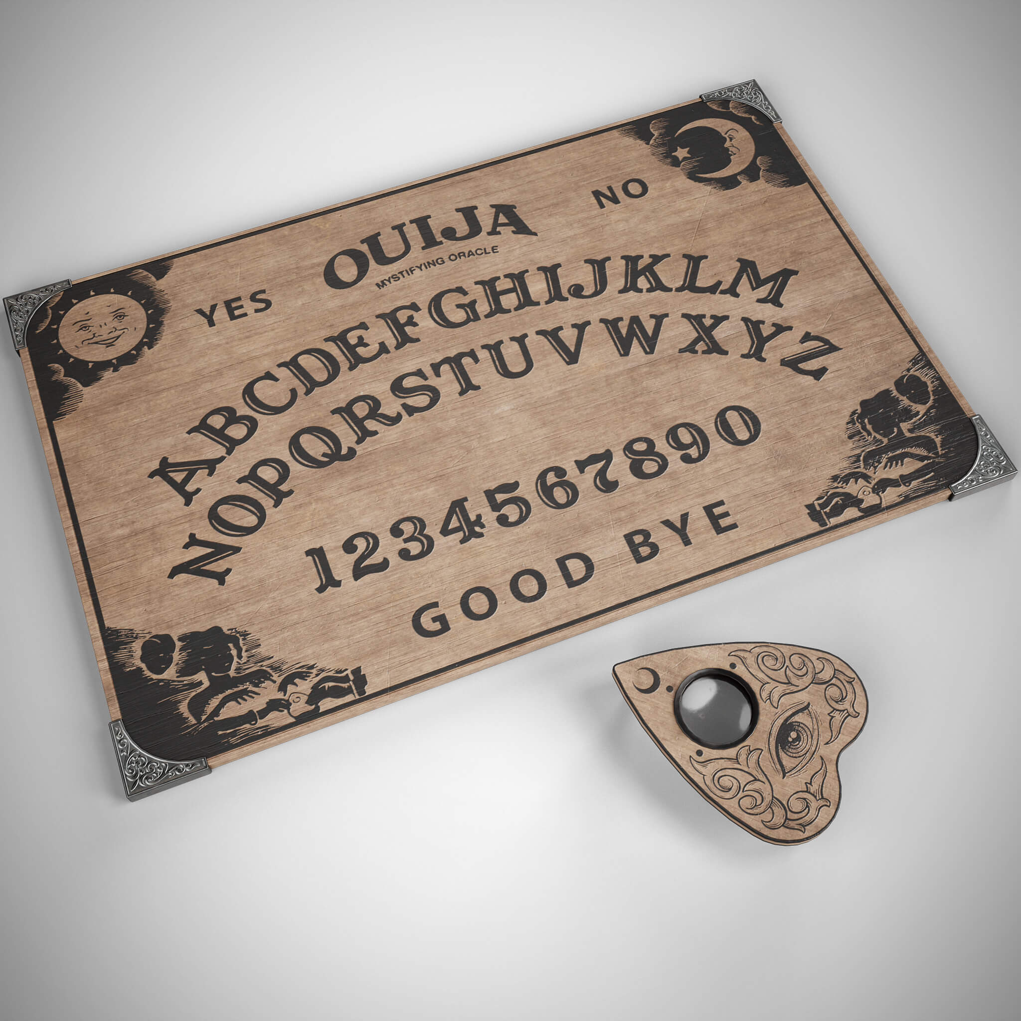Spirit Board - Ouija 2 3D Model by iQuon
