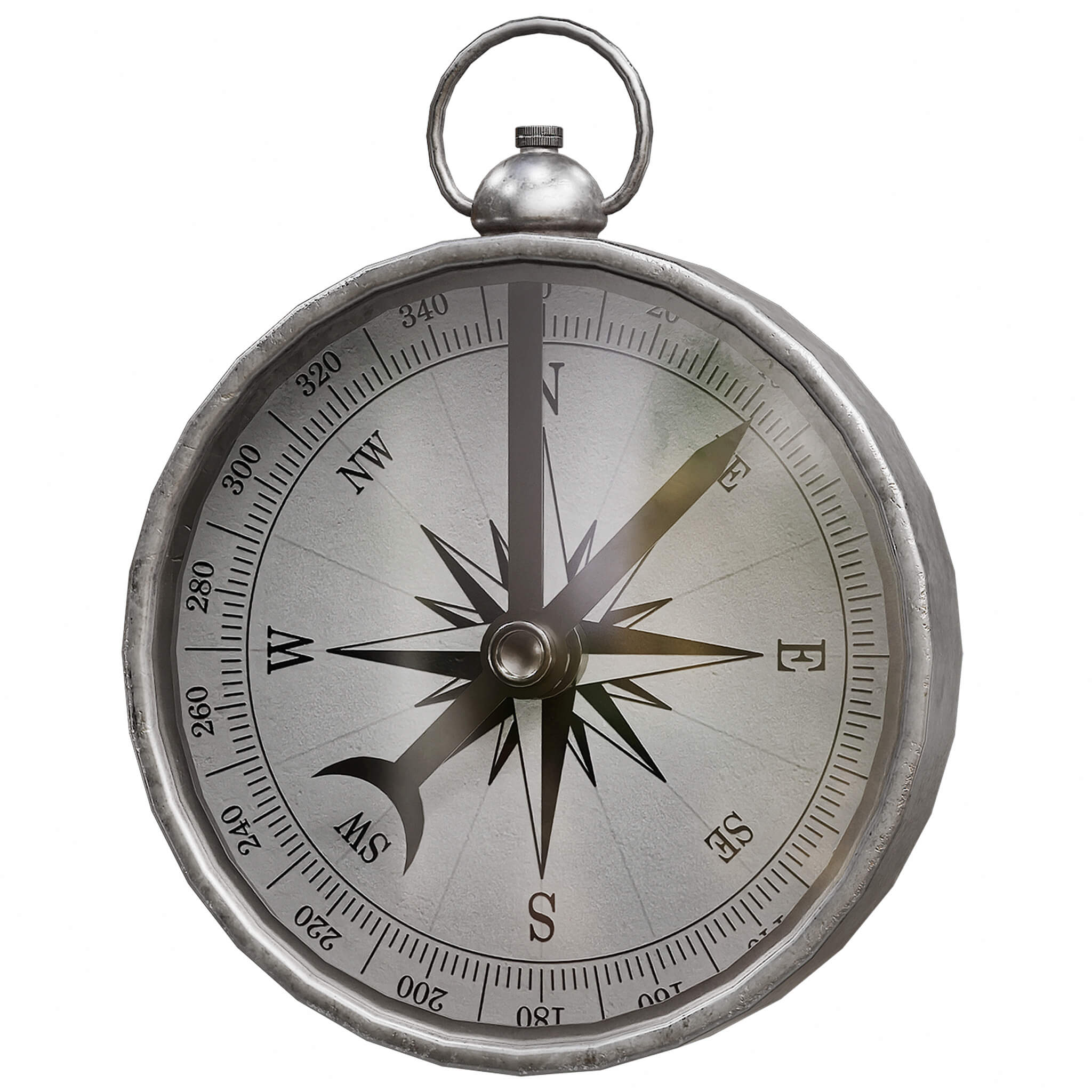 Vintage Brass Compass - 3D Model by iQuon