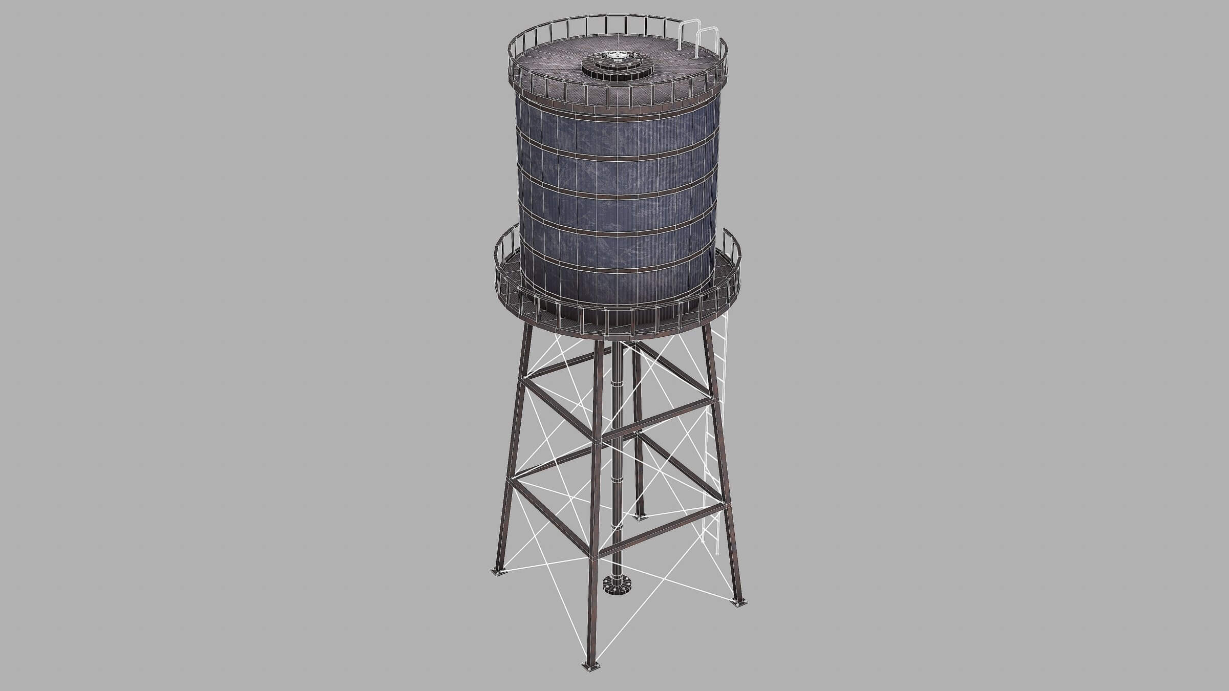 Water Tower - 3D Model by iQuon