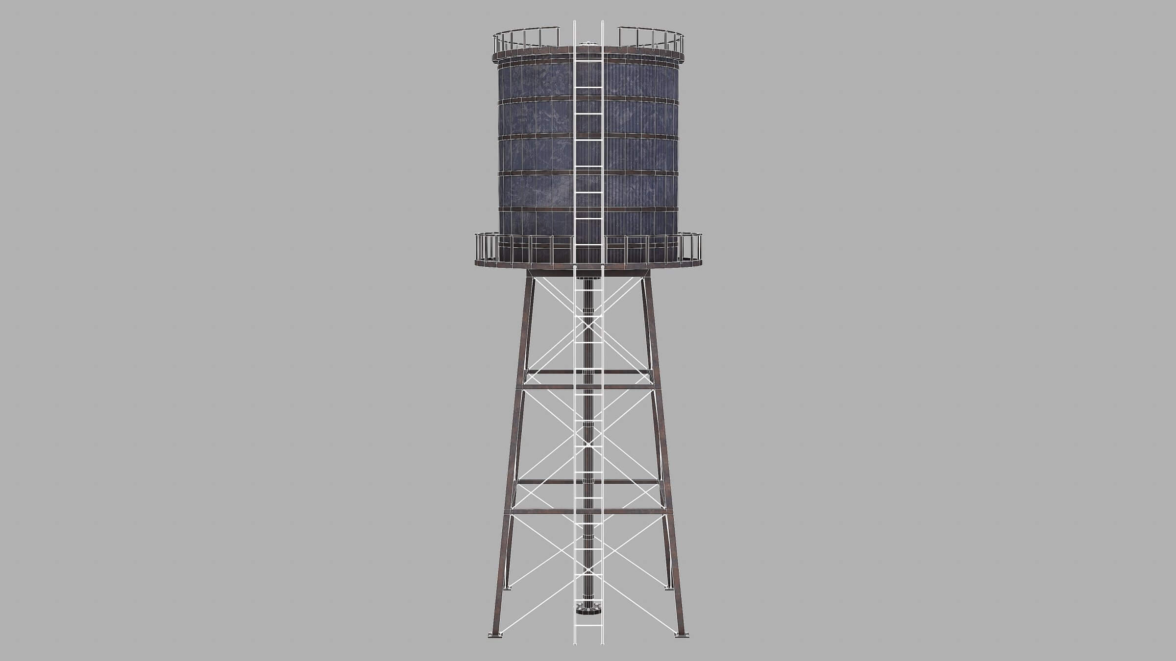 Water Tower - 3D Model by iQuon