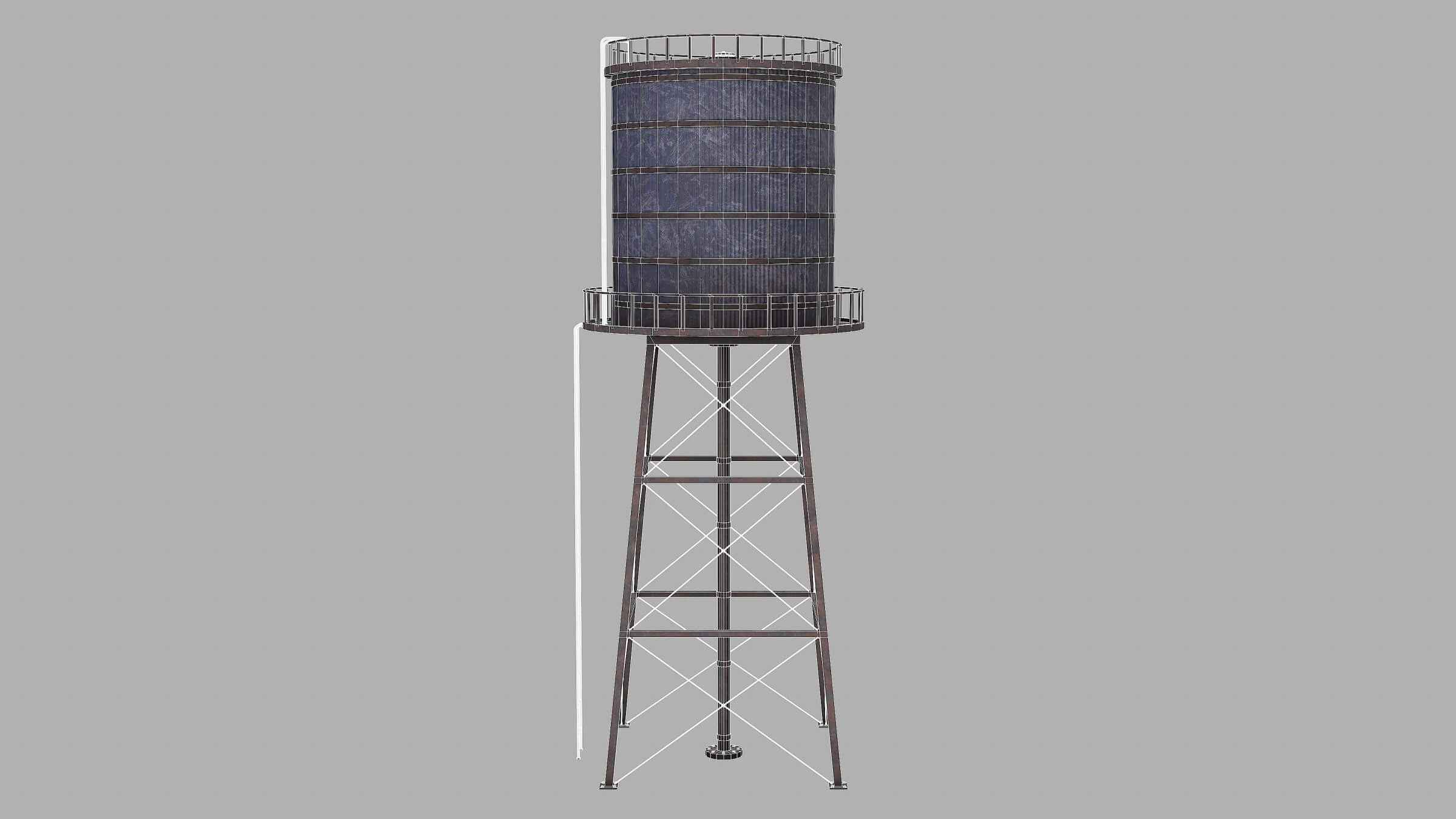 Water Tower - 3D Model by iQuon