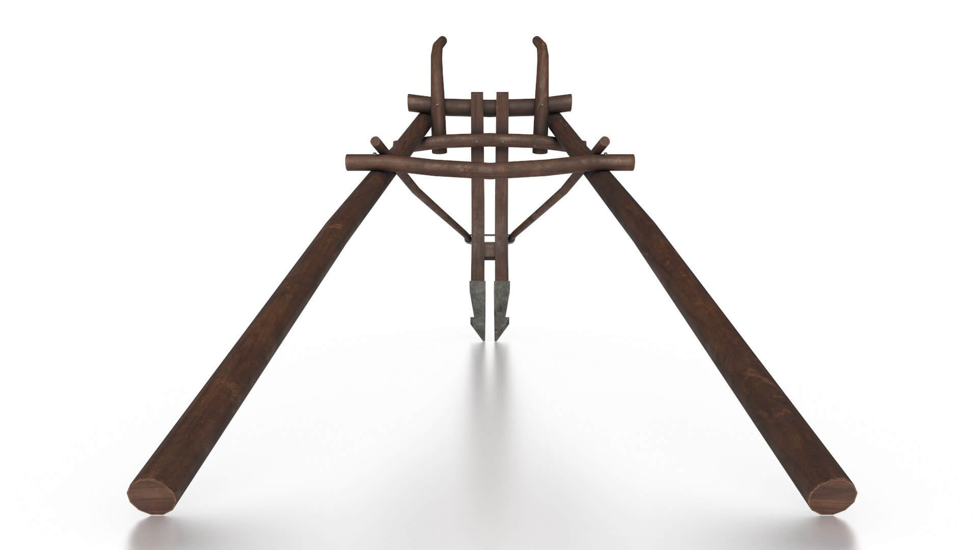 Western Wooden Plow - 3D Model by iQuon