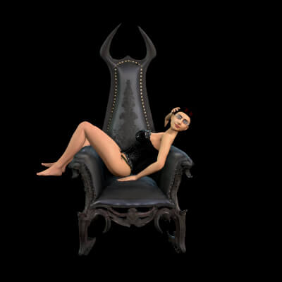 Demon Throne for Daz3D or Blender - Free Daz Content by Irene Adler 17