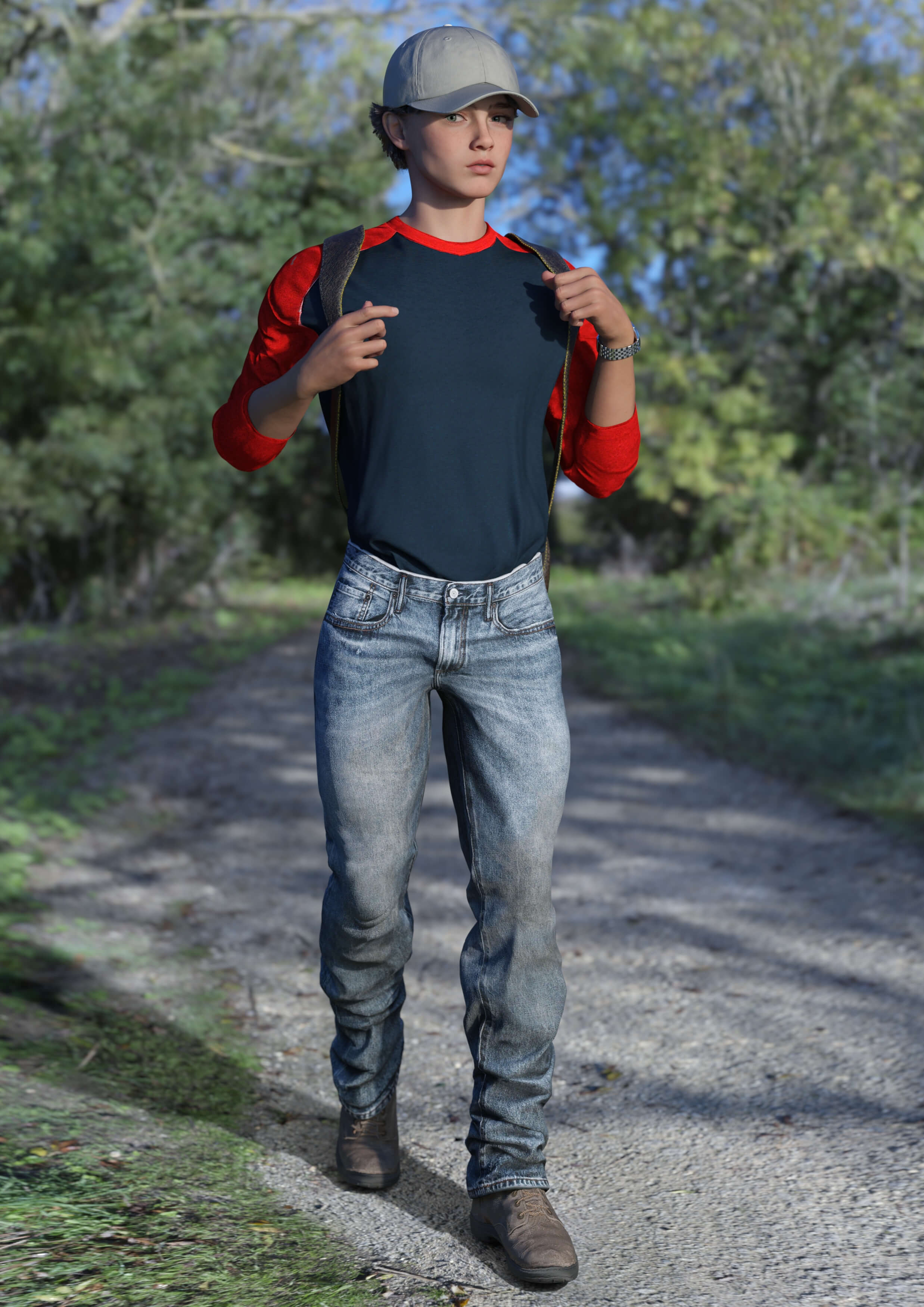 An Ordinary Guy Walking 3D Render, Digital Art by iRonNuke