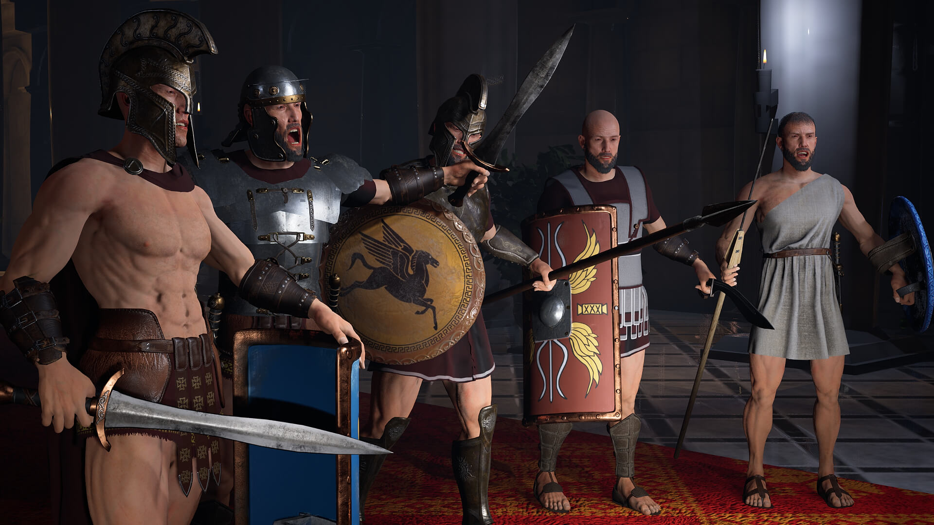 Realistic Spartan character - 3D Model by IronRus