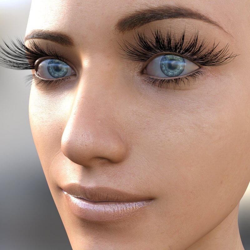Larger Eyelashes For Genesis 8 Female - Daz Content by Ishmael Jones