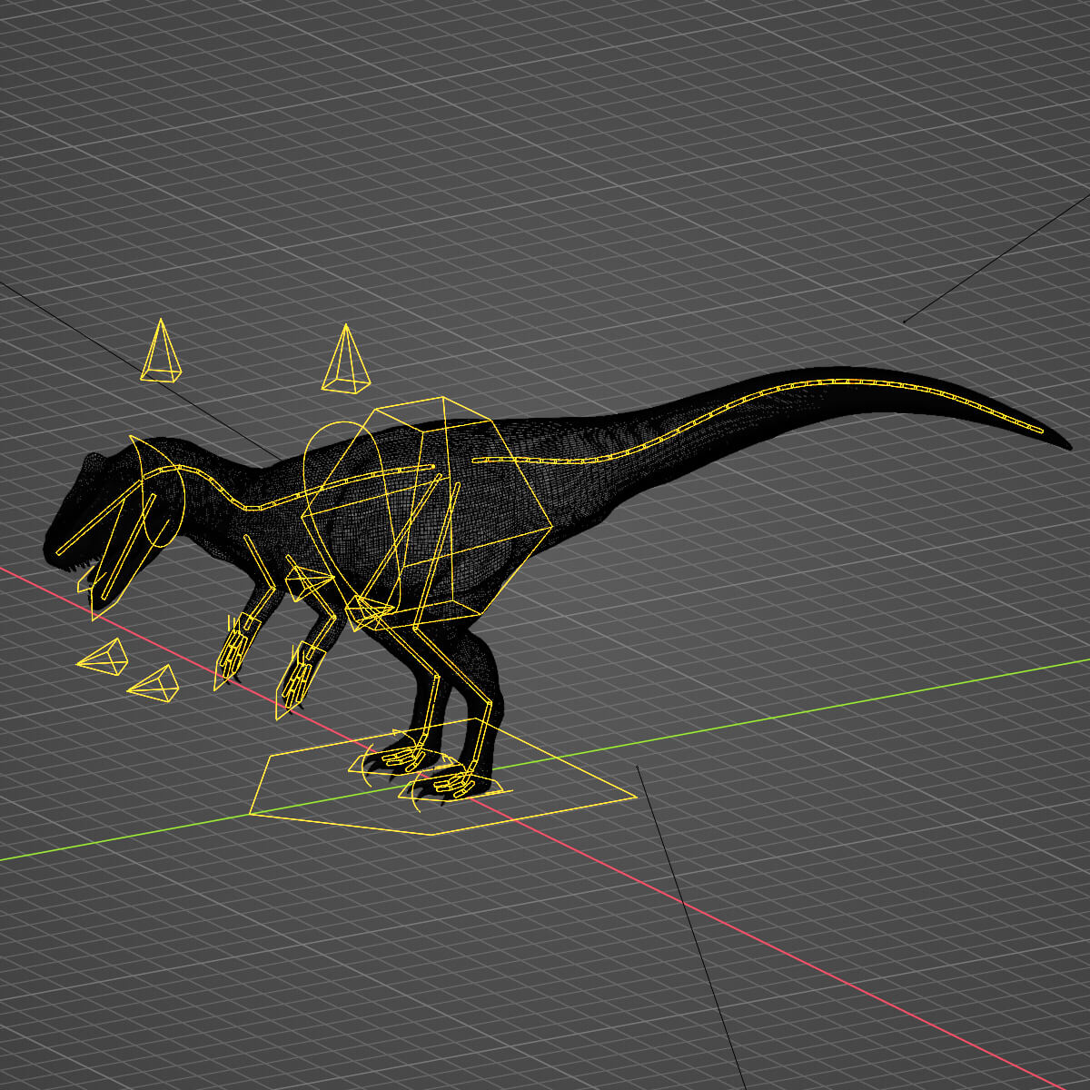 Allosaurus Dinosaur - 3D Model by ismetcam