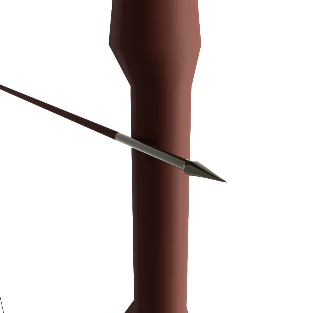 Low Poly Bow Arrow - Free 3D Model by ismetcam