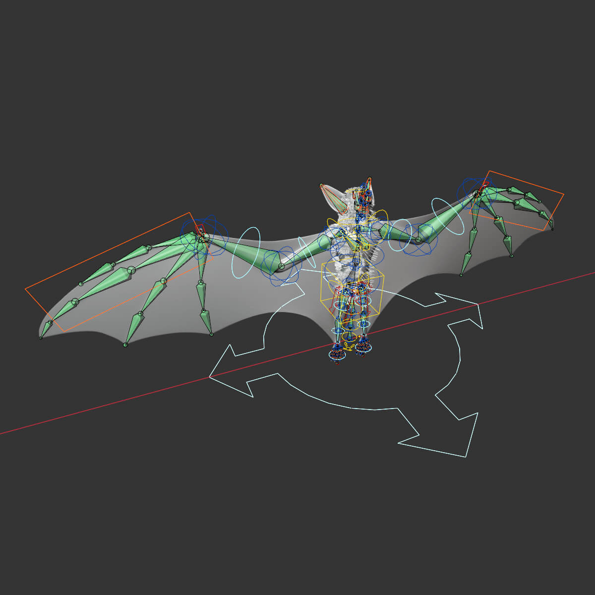 Giant Bat Creature - 3D Model by ismetcam