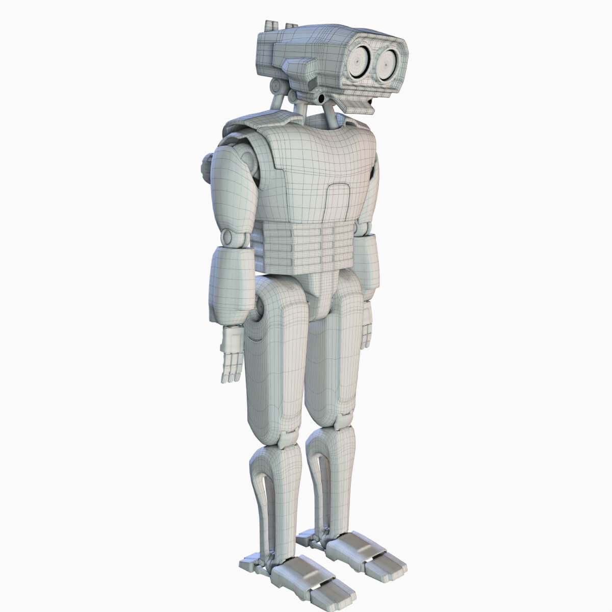 Rigged Robot Character - 3D Model by ismetcam