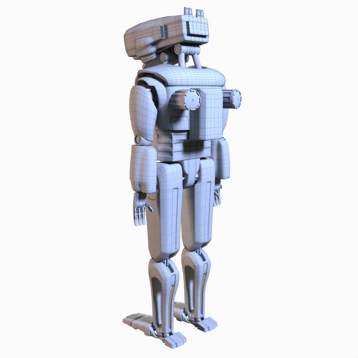 Rigged Robot Character - 3D Model by ismetcam