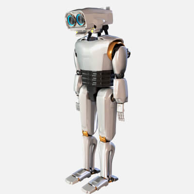 Rigged Robot Character - 3D Model by ismetcam